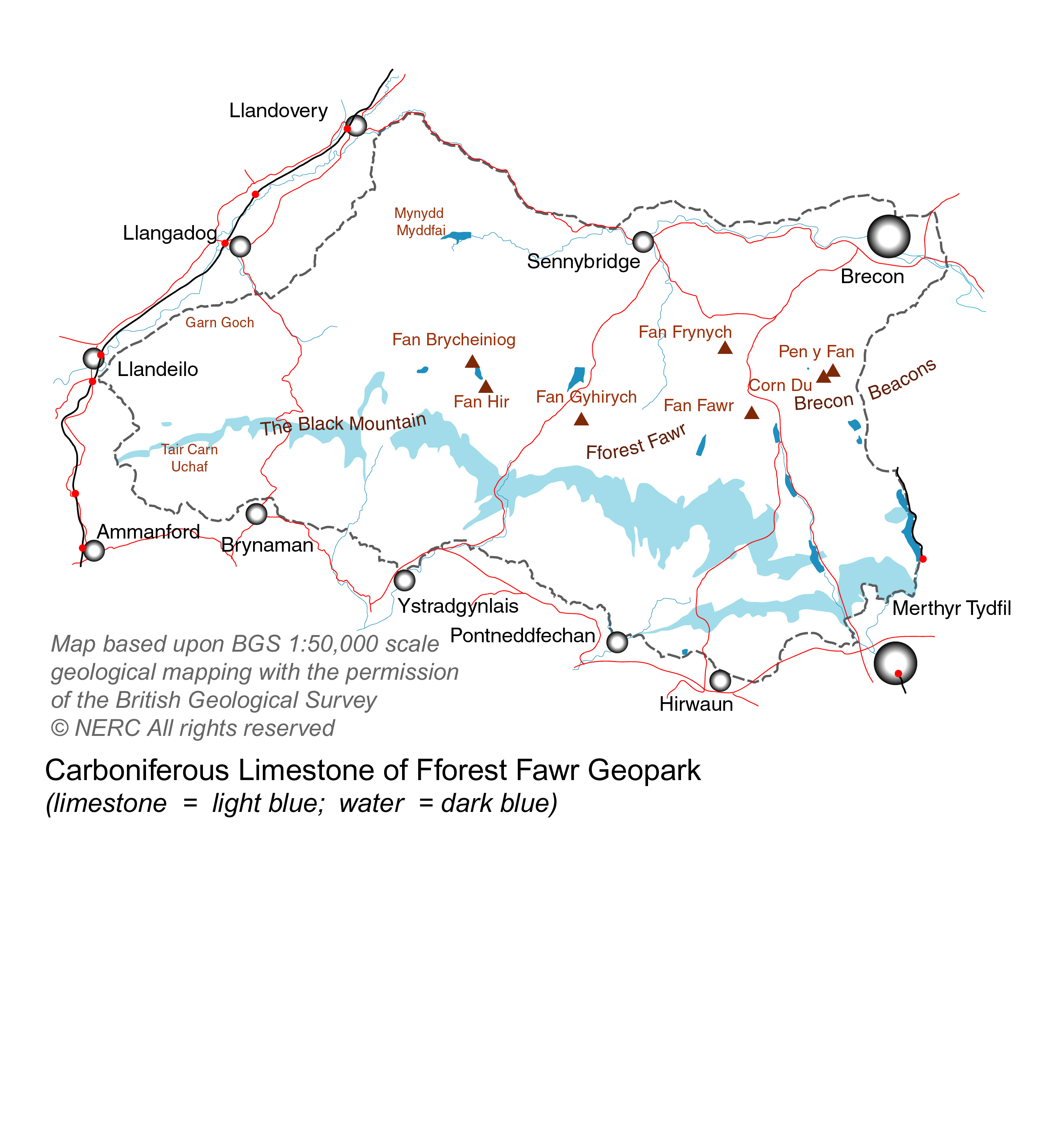 Carboniferous Limestone within the Geopark | Fforest Fawr